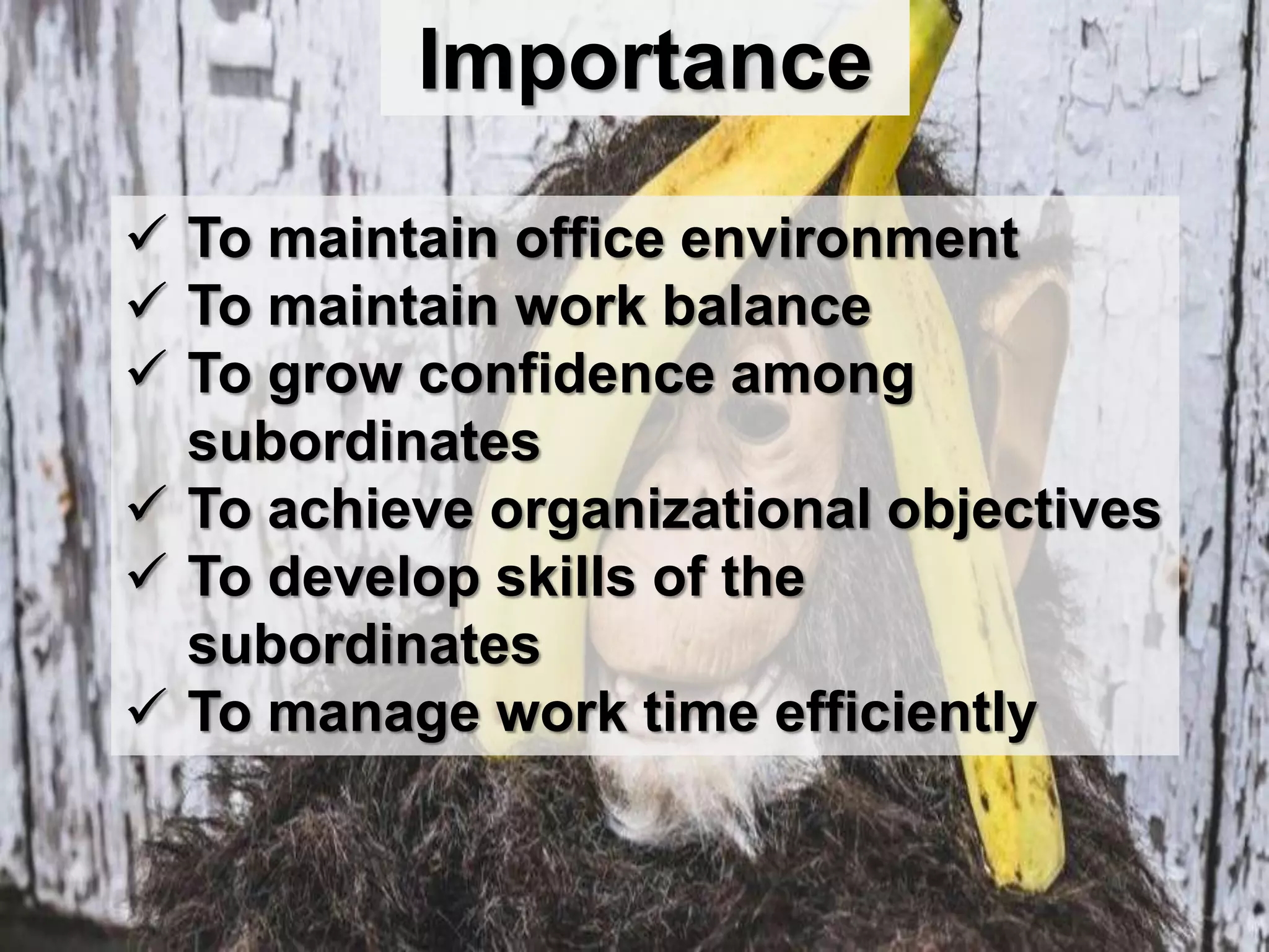 Importance of Monkey Management for Managers | PPTX