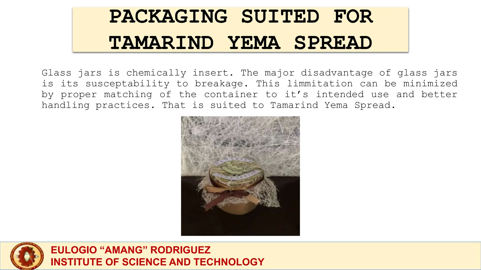 acceptability of tamarind yema spread final power point presentation ...