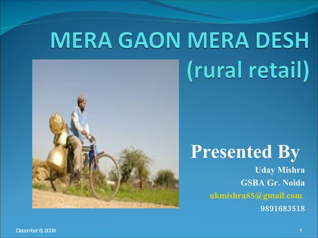 Final Ppt Rural Retail | PPT