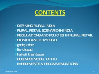 Final Ppt Rural Retail | PPT