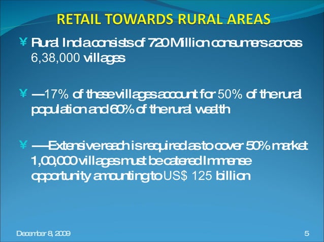 Final Ppt Rural Retail | PPT