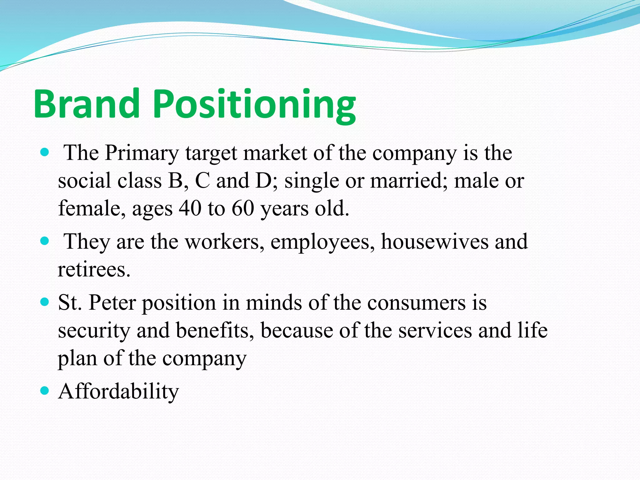 St. Peter Life Plan Brand Management | PPTX