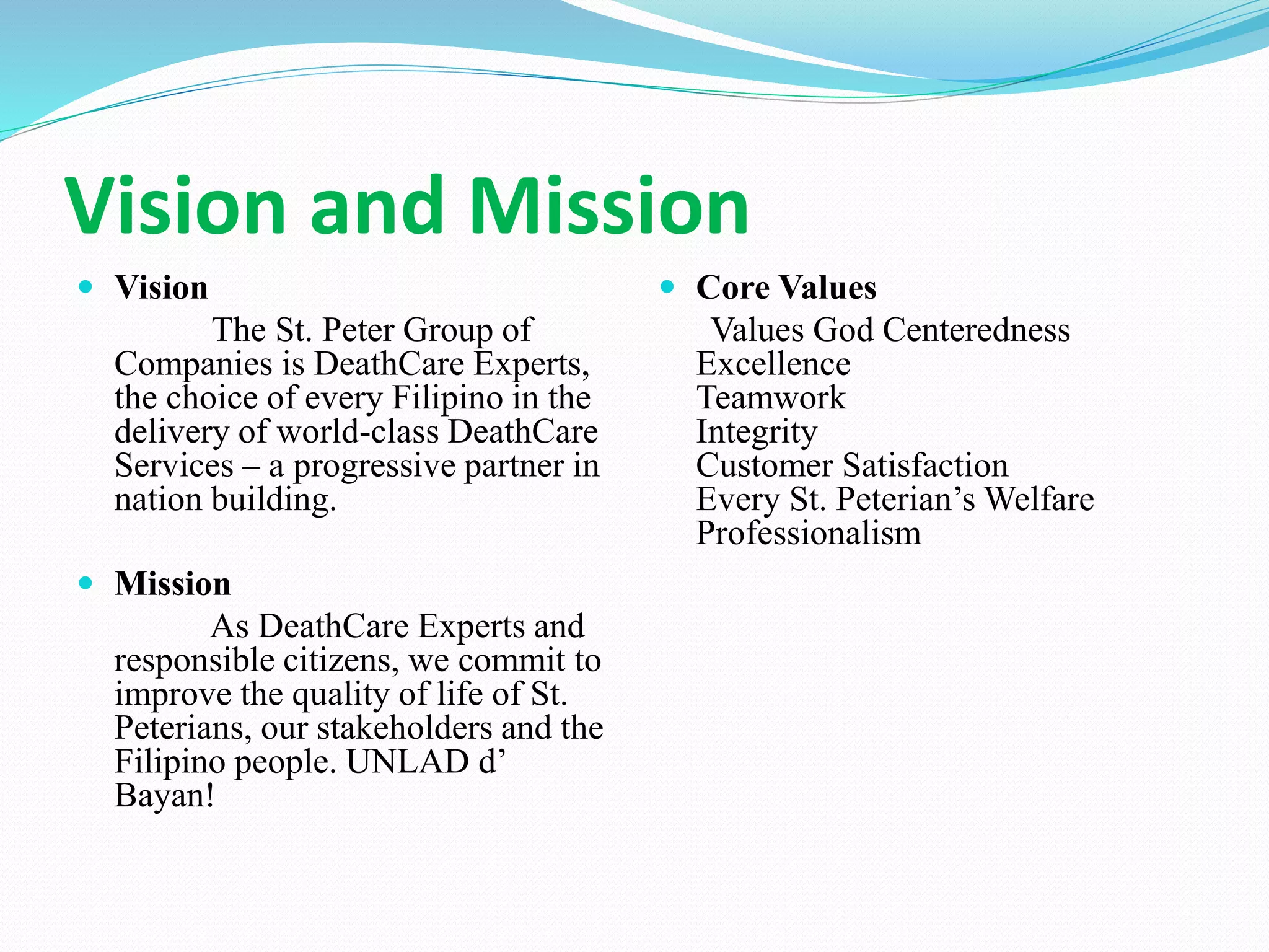 St. Peter Life Plan Brand Management | PPTX