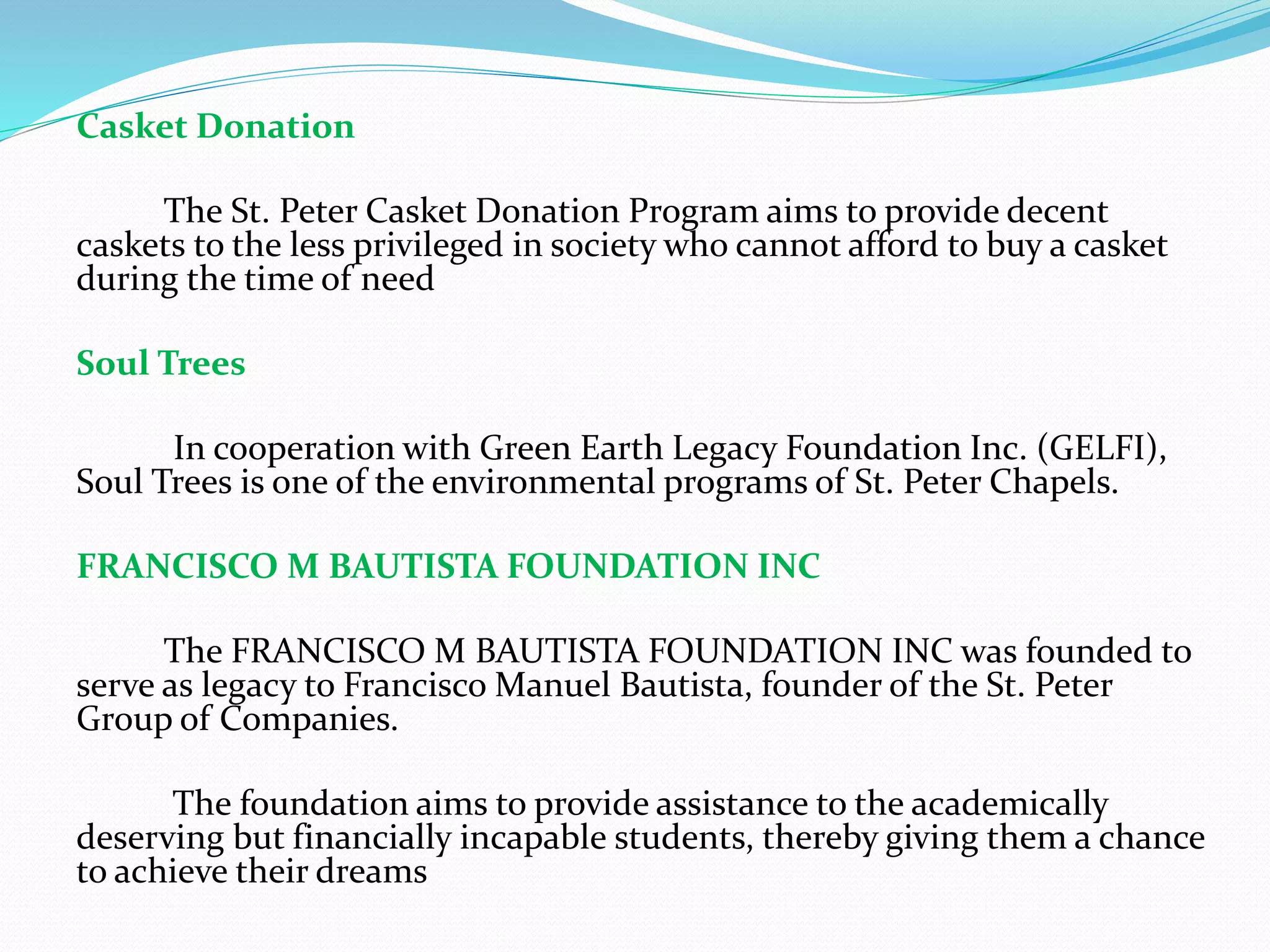 St. Peter Life Plan Brand Management | PPTX