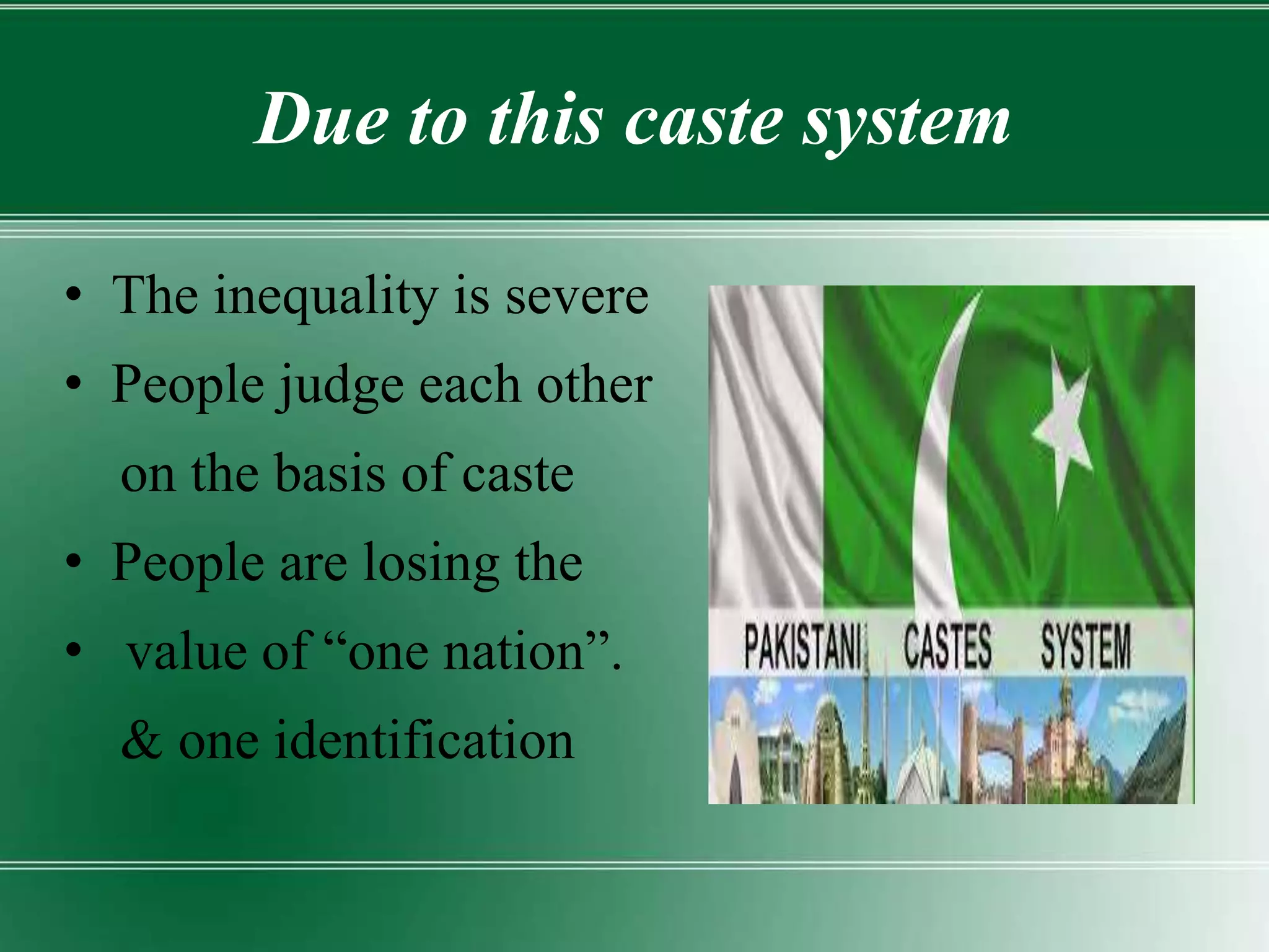 caste system in pakistan | PPTX