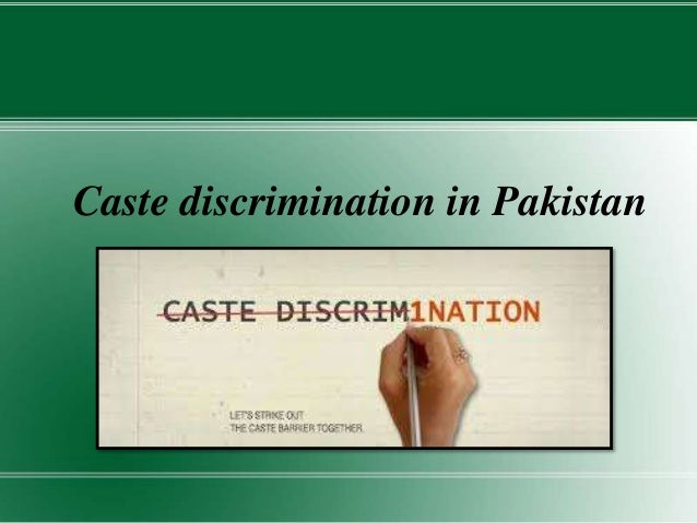 caste system in pakistan