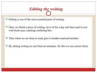 How to Improve your writing skills | PPT
