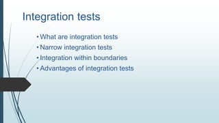 Categories of automation testing | PPTX | Computing | Technology ...