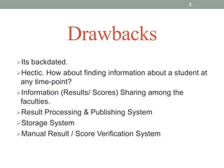 Student Information & Result Processing Sytem | PPTX