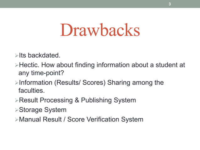 Student Information & Result Processing Sytem | PPT