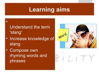 Final Project: Slang | PPT