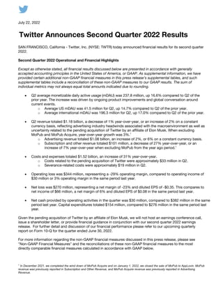Final-Q2'22-Earnings-Release.pdf | Mergers and Acquisitions | Business ...
