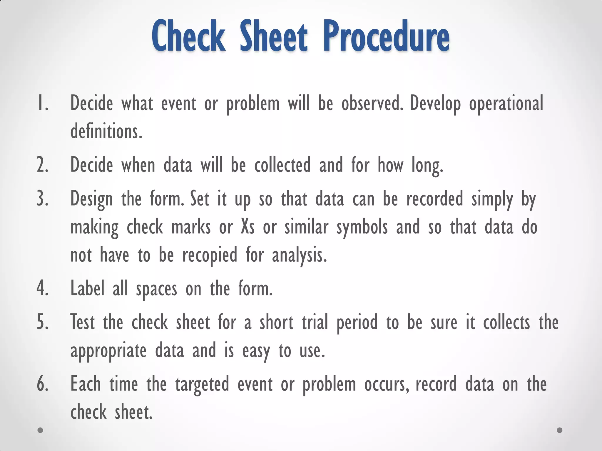 Basic Qulaity Tools/Techniques Workshop for process improvement | PDF