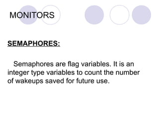 Operating System - Monitors (Presentation) | PPT