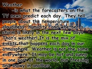 Climate and Weather | PPT