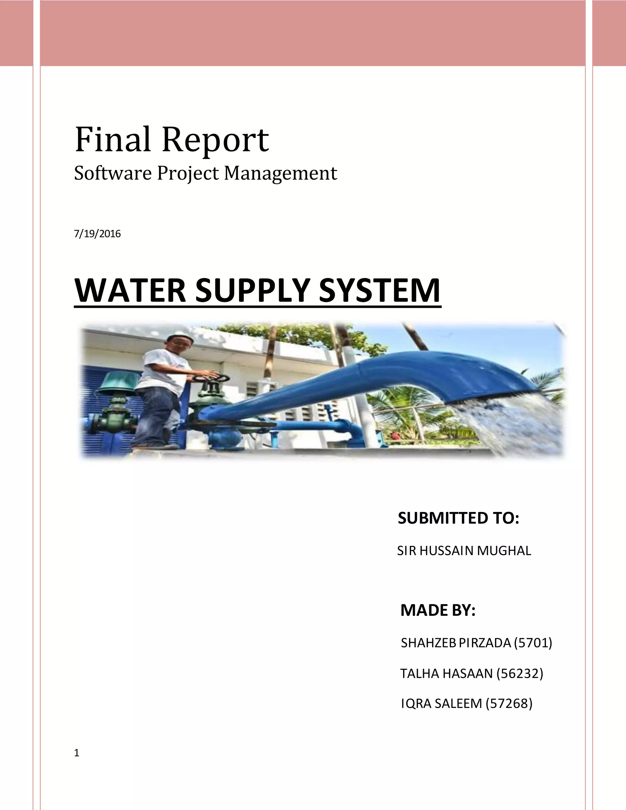 WATER SUPPLY SYSTEM | DOCX