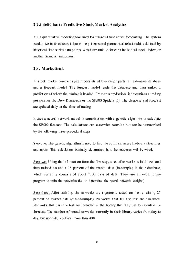 Stock Market Analysis and Prediction | DOCX | Business Accounting ...