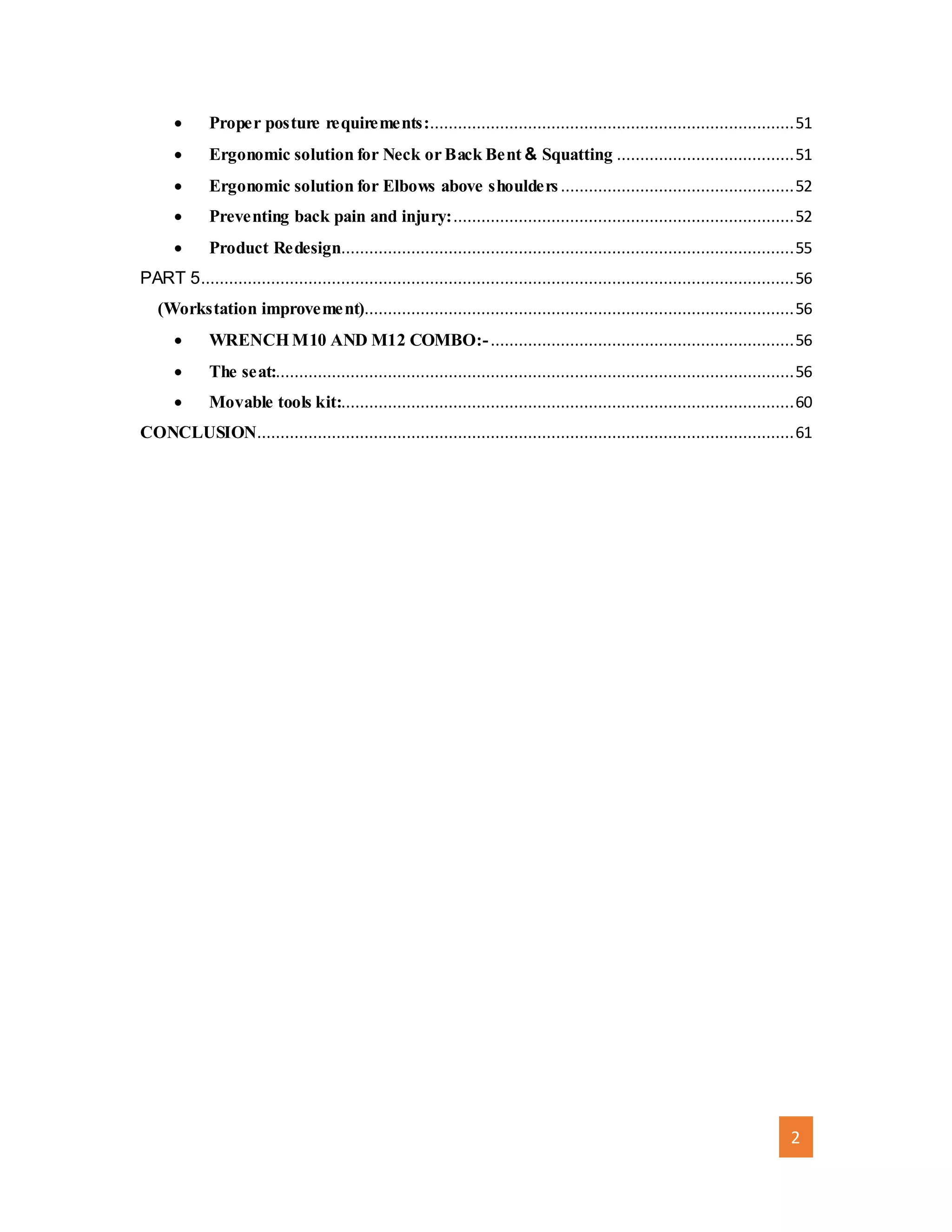 Ergonomics study of a workstation car field (BMW) [Report] | PDF