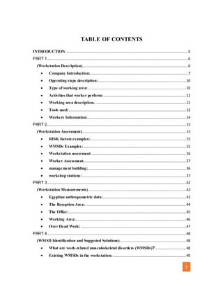 Ergonomics study of a workstation car field (BMW) [Report] | DOCX