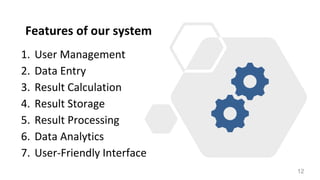 result management system report for college project | PPTX
