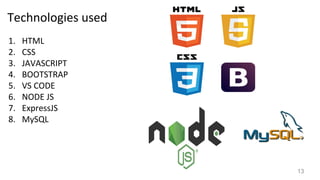 result management system report for college project | PPTX