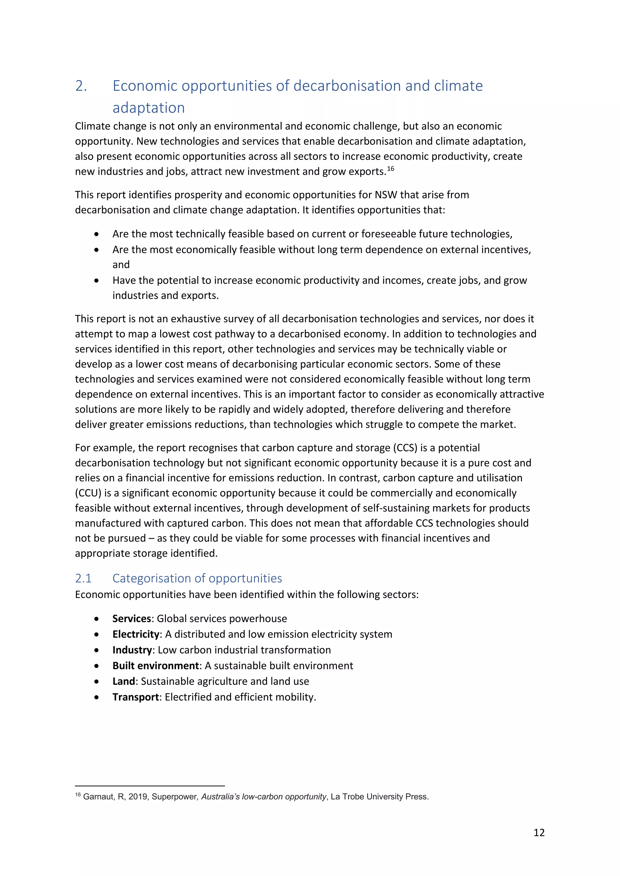 Decarbonisation Innovation Study | PDF