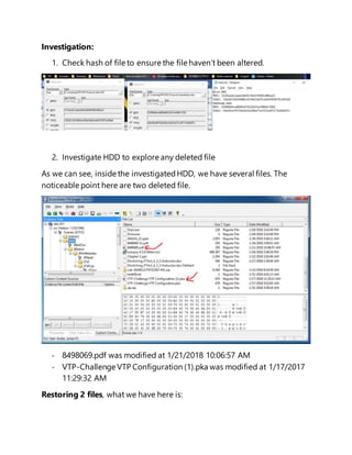 Computer Forensics Report - FRS301 - FPT University | DOCX