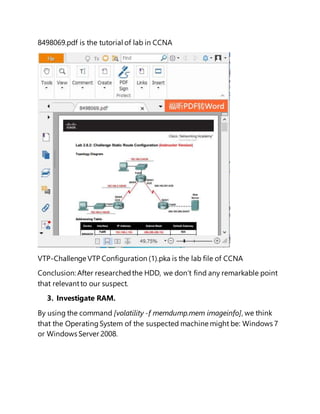 Computer Forensics Report - FRS301 - FPT University | DOCX