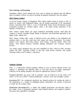 5 year analysis financial-managment-idlc-bank | PDF