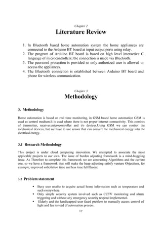 IOT - Thesis Report about Home Automation System | PDF