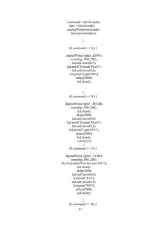 IOT - Thesis Report about Home Automation System | PDF