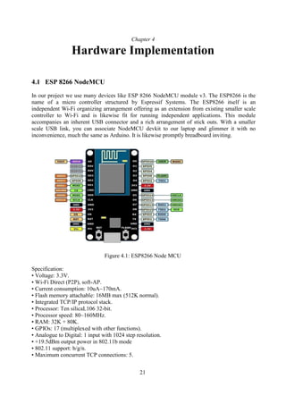 IOT - Thesis Report about Home Automation System | PDF