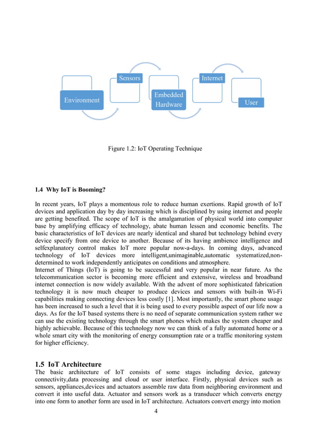 IOT - Thesis Report about Home Automation System | PDF | Internet | Computing