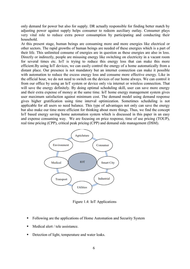 IOT - Thesis Report about Home Automation System | PDF | Internet ...