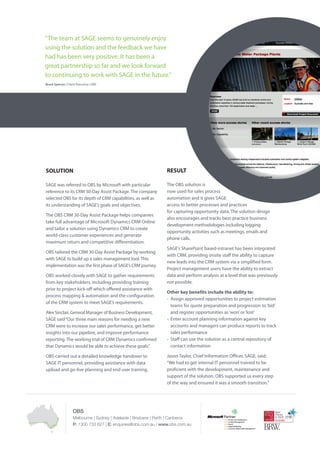 Sage Automation Case Study | PDF