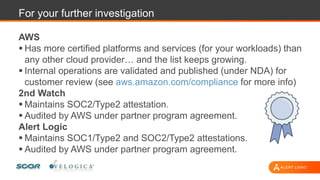 #ALSummit: SCOR Velogica's Journey to SOC2/TYPE2 Via AWS | PPT