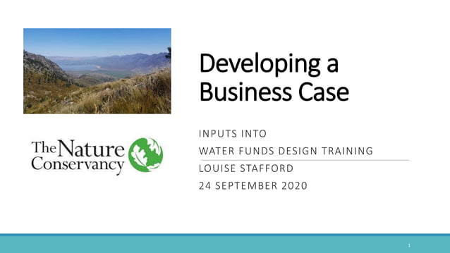 Greater Cape Town Water Fund - the Business Case | PPTX