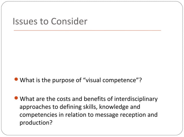 Media Literacy and Visual Competence | PPT