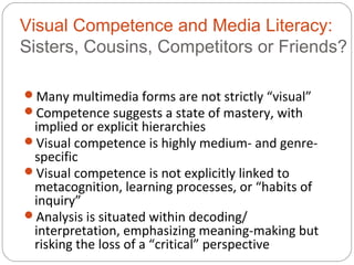 Media Literacy and Visual Competence | PPT
