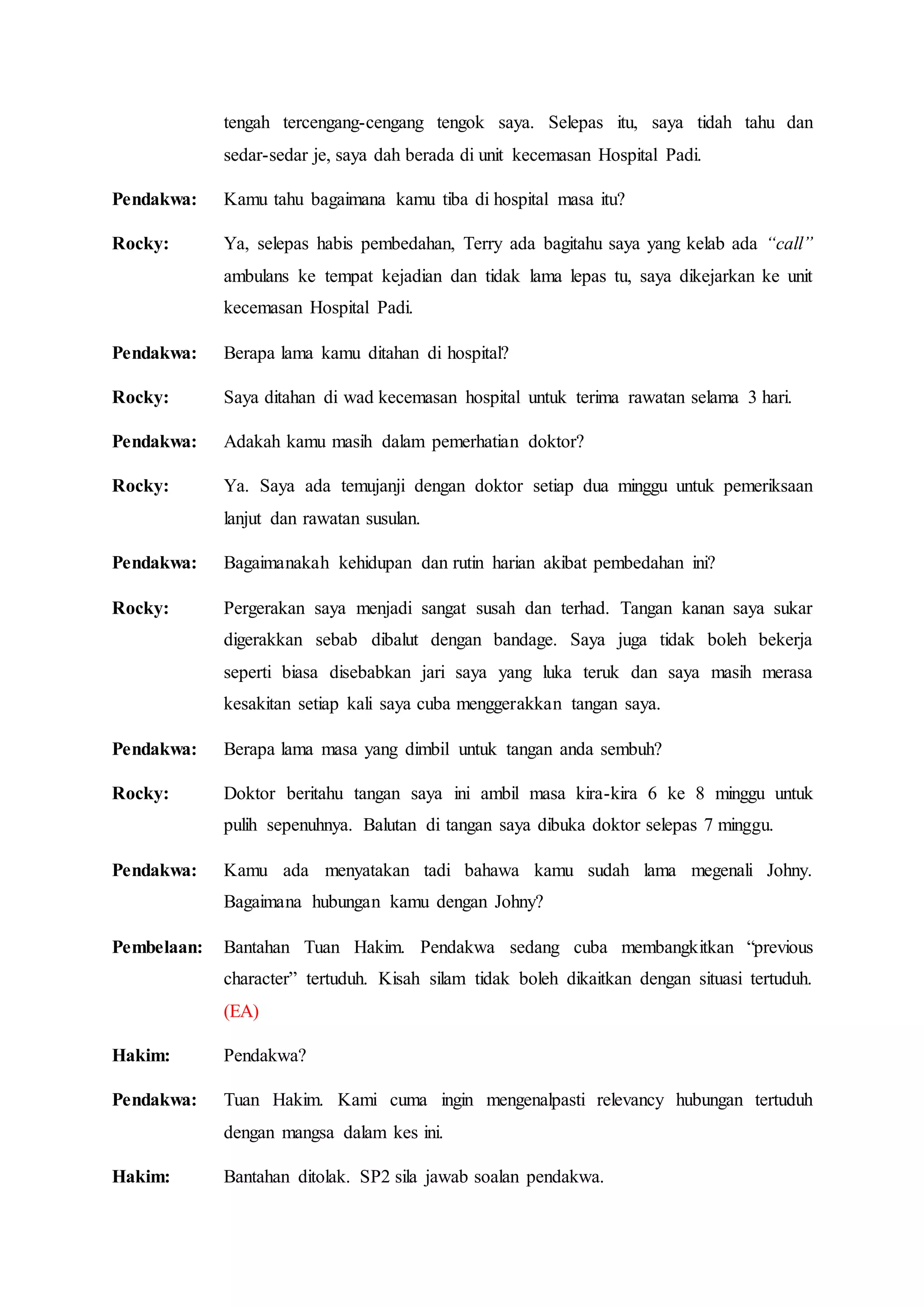 CONTOH SKRIP MOCKTRIAL OLEH FINAL YEAR UUM STUDENT | DOCX