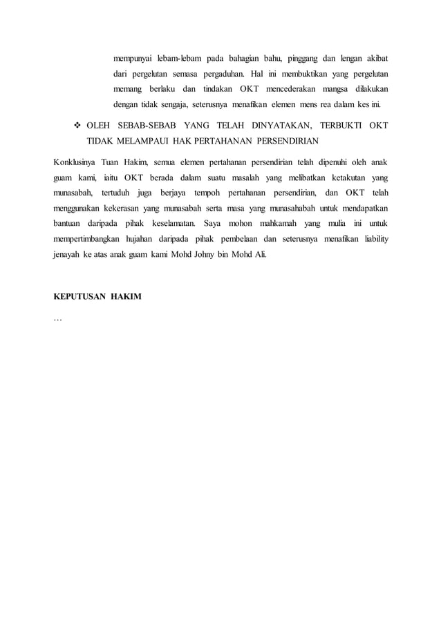CONTOH SKRIP MOCKTRIAL OLEH FINAL YEAR UUM STUDENT | DOCX