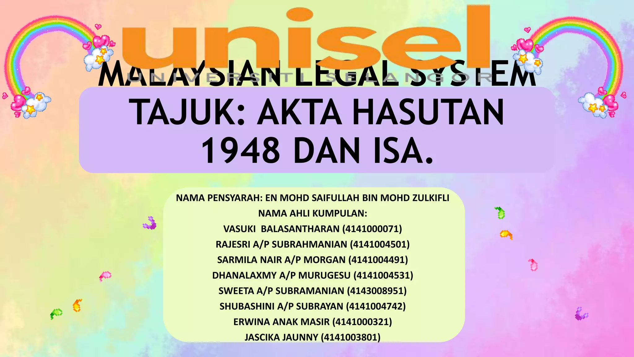 AKTA HASUTAN & ISA | PPTX