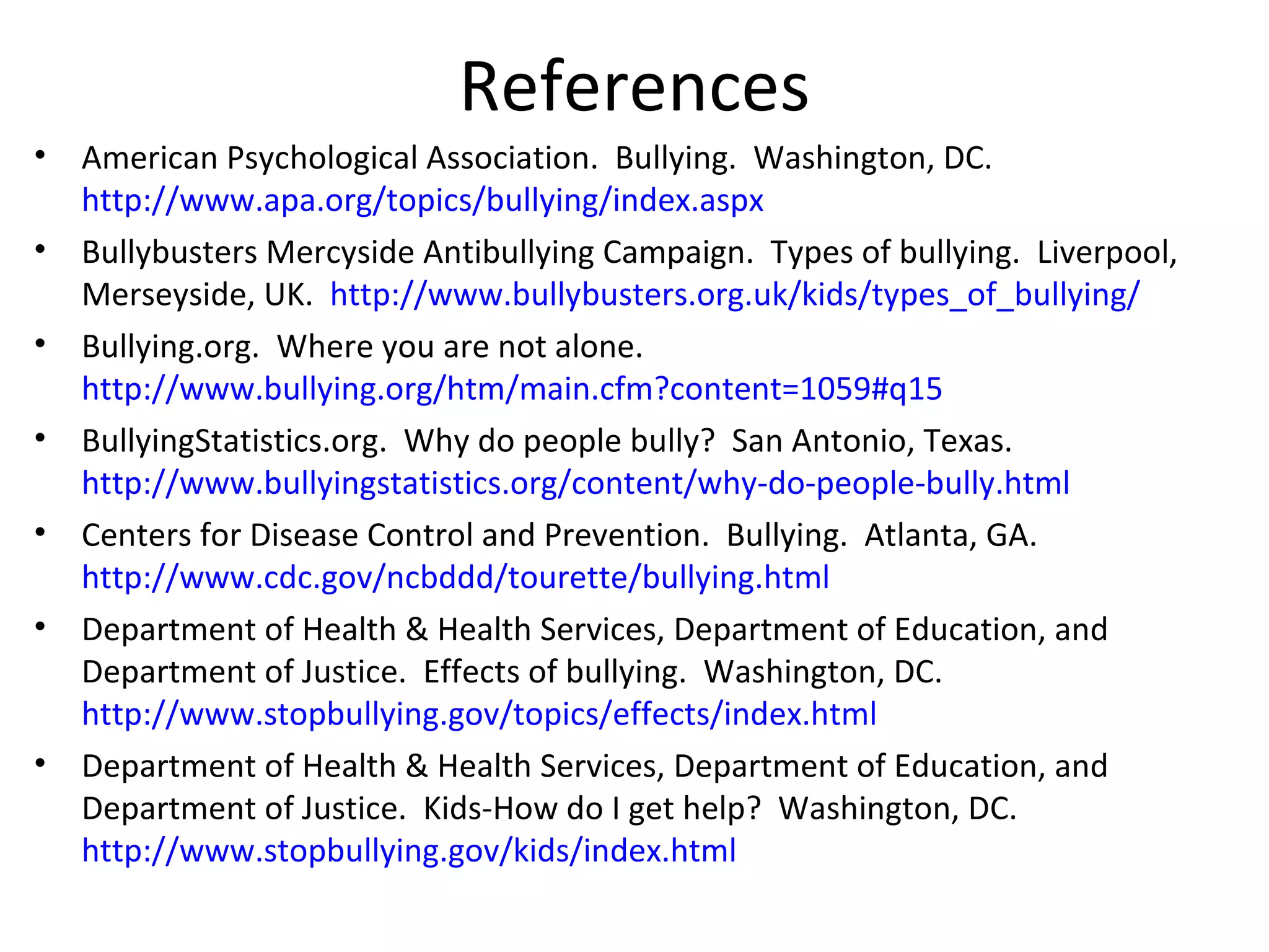 Bullying Is Not Cool | PPT