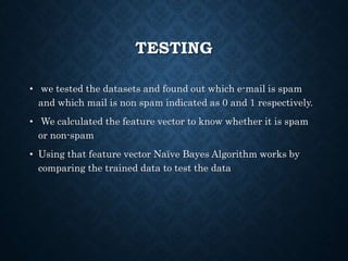 Final spam-e-mail-detection | PPTX