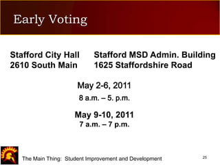 Stafford MSD 2011 Bond Information | PPTX