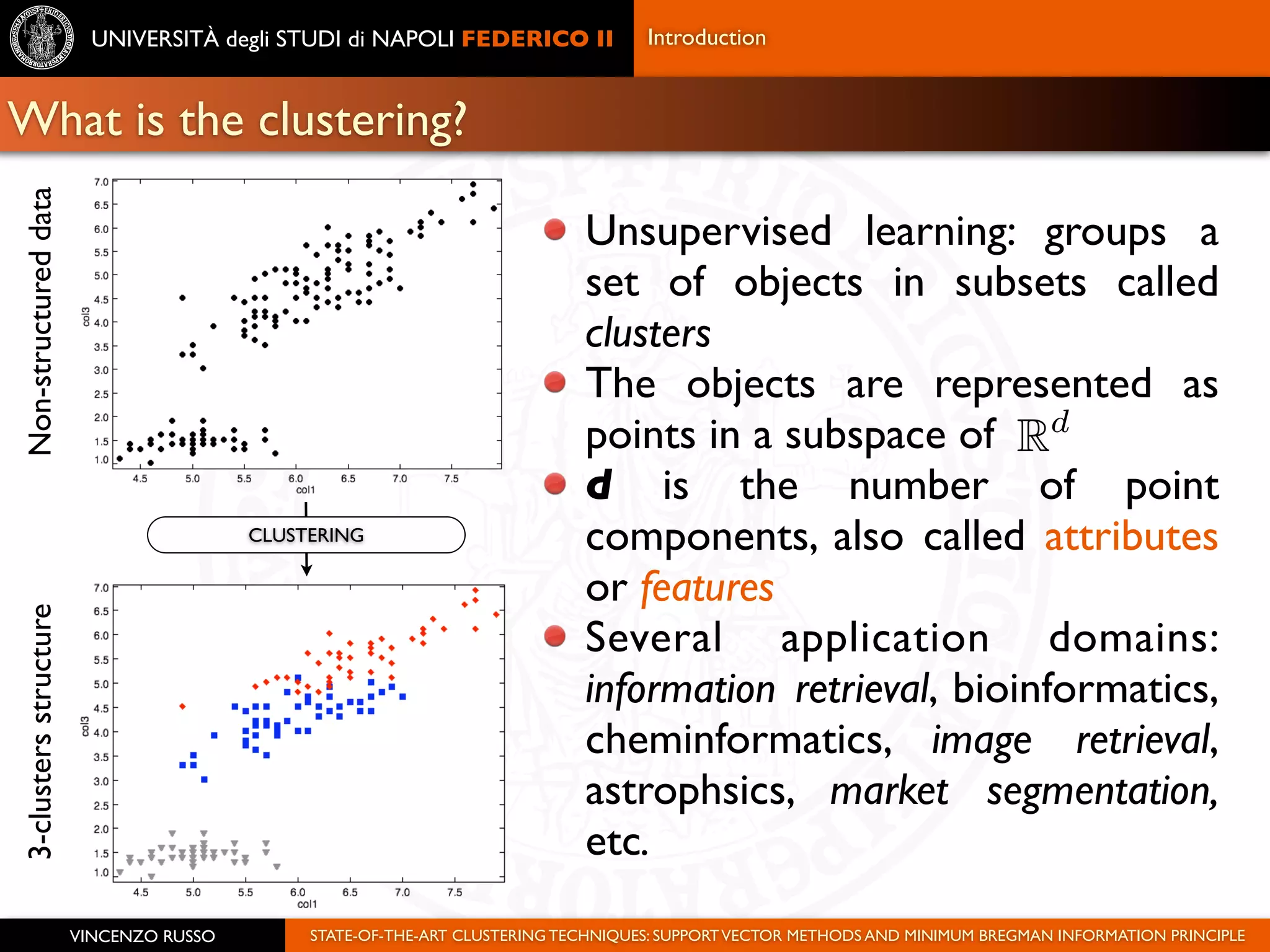 State Of The Art Clustering Techniques Support Vector Methods And Minimum Bregman Information
