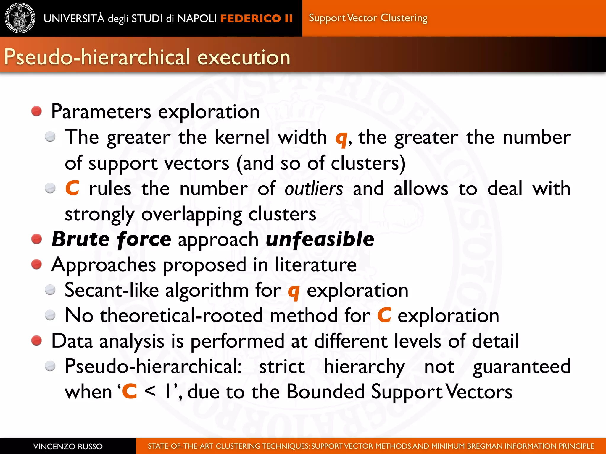 State Of The Art Clustering Techniques Support Vector Methods And Minimum Bregman Information