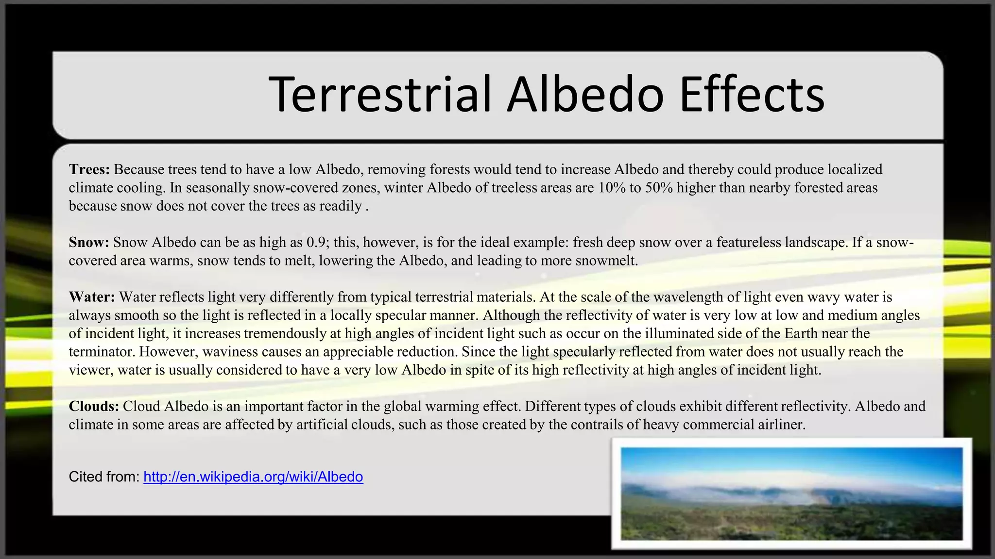 Final the albedo effect | PPTX