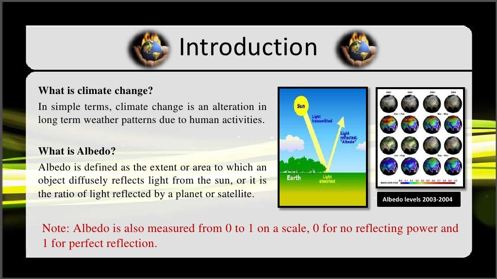 Final the albedo effect