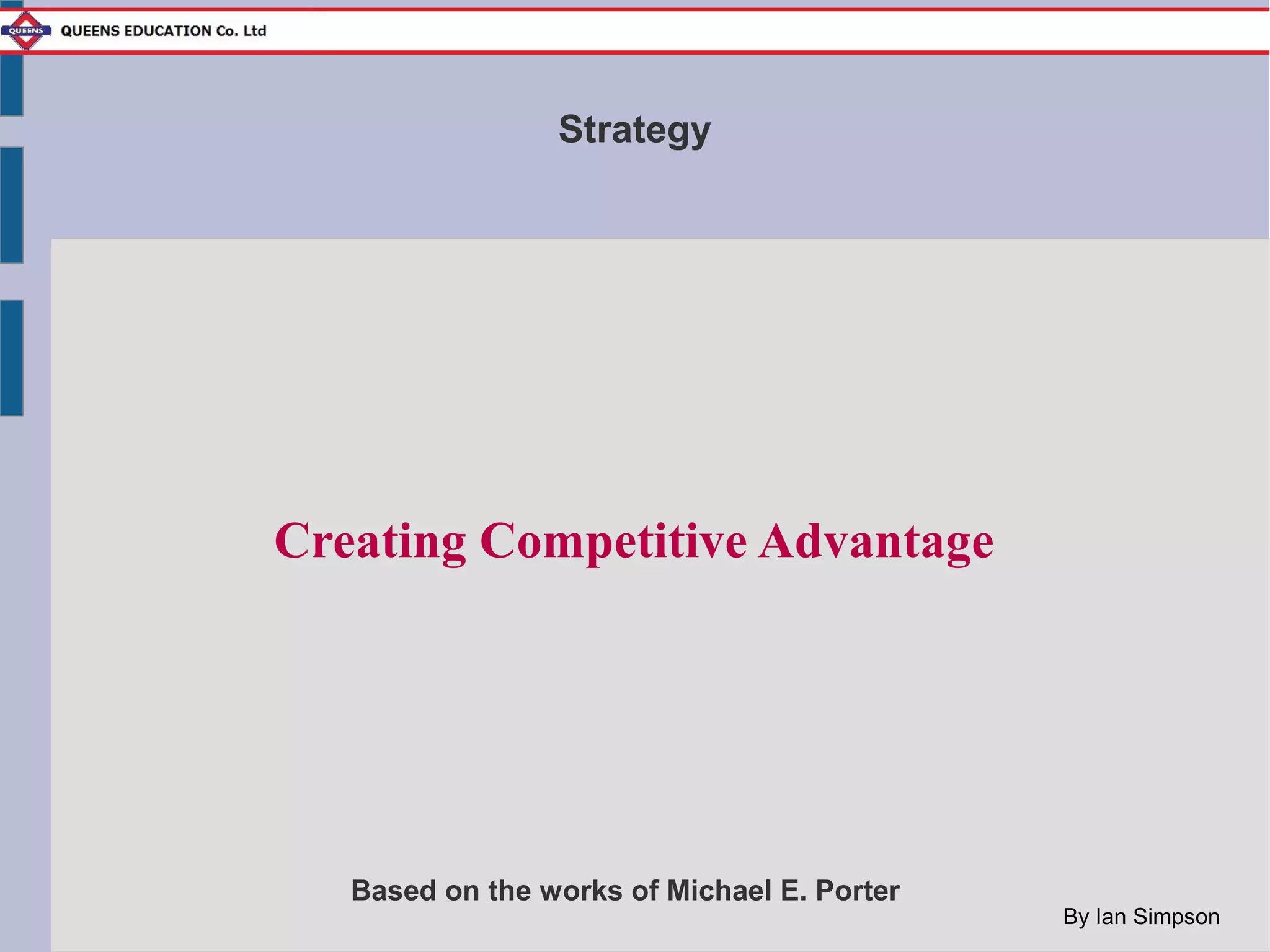 Creating Competitive Advantage | PPT